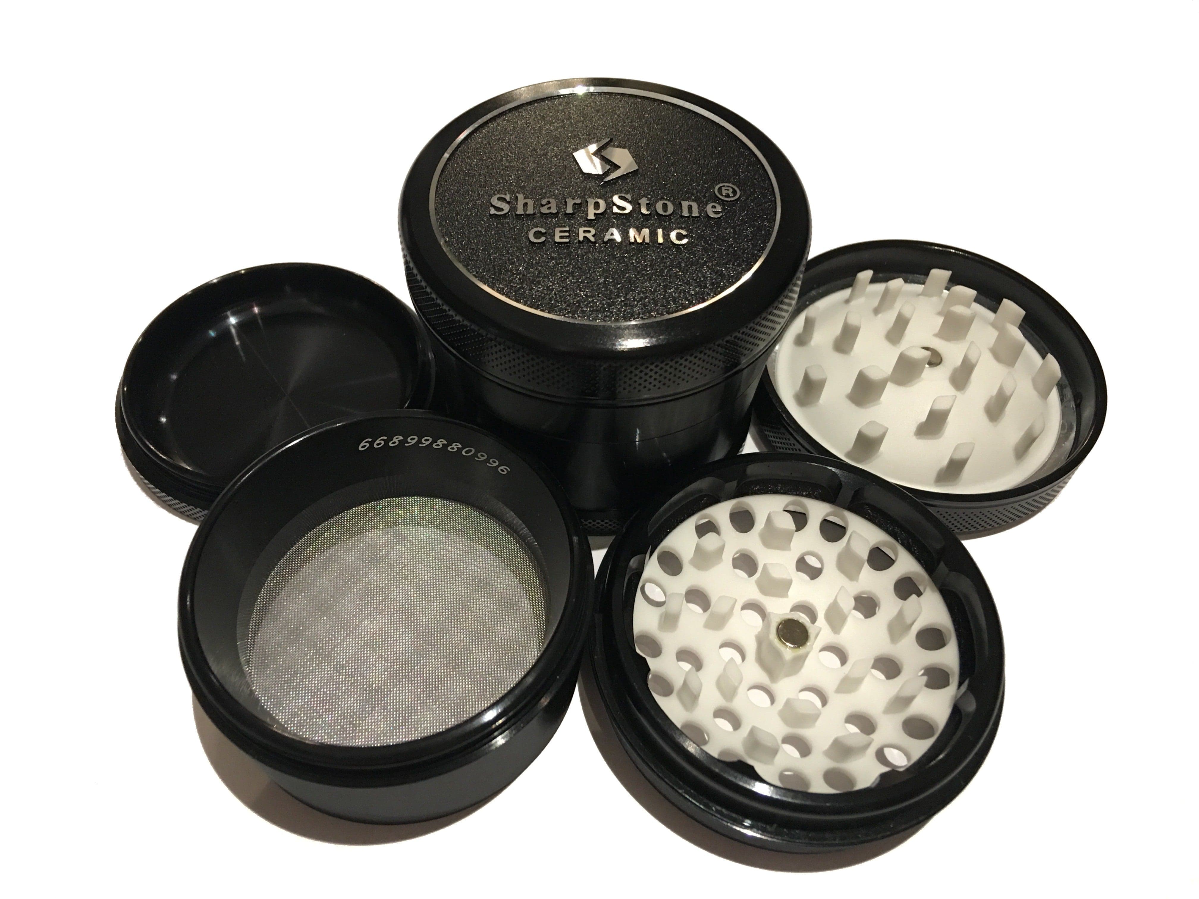 Sharpstone Ceramic (2.5" Inch) Hard Top Shredder - 4pc, Large - Black ...